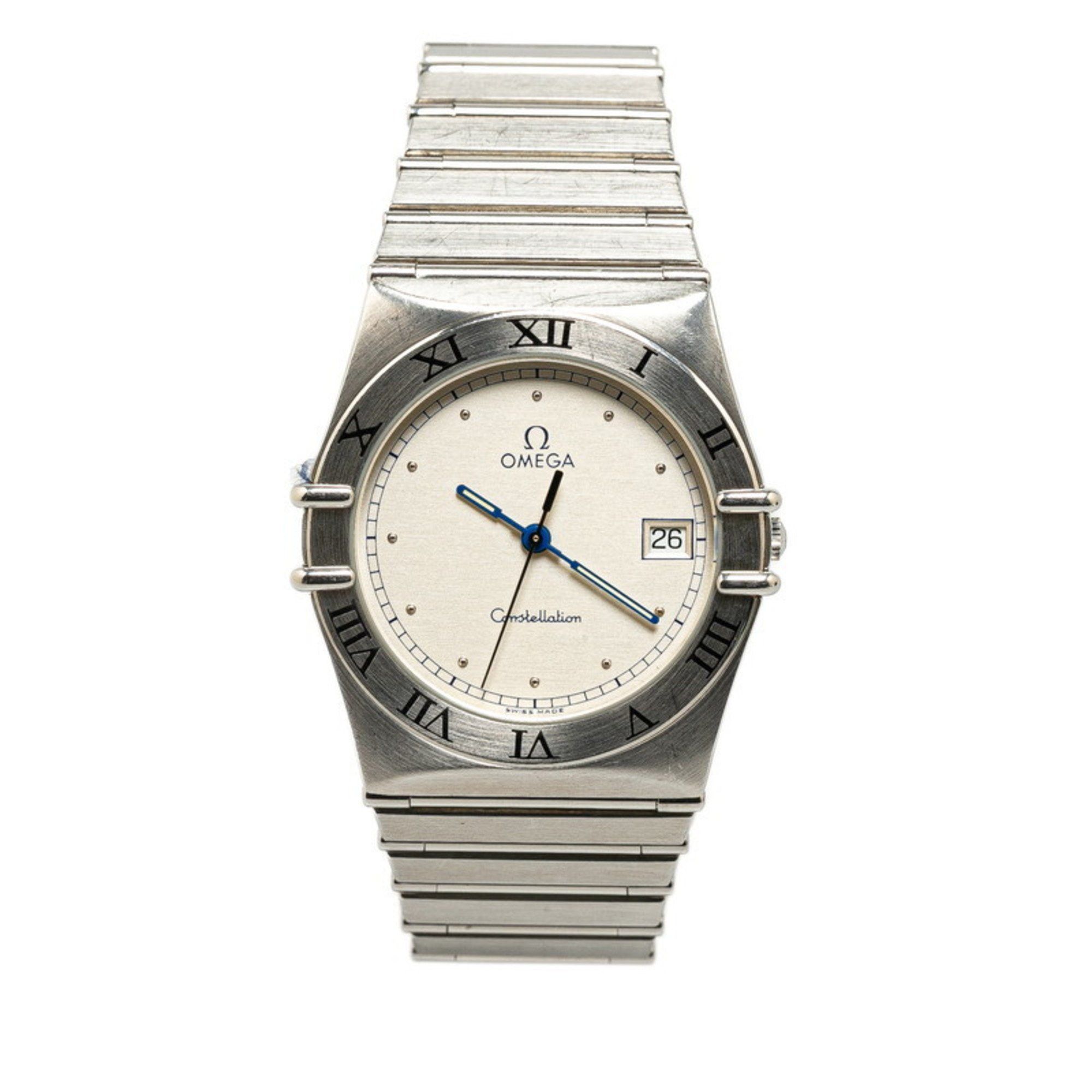 Omega OMEGA Constellation Watch Quartz Silver Dial Stainless Steel Men ...