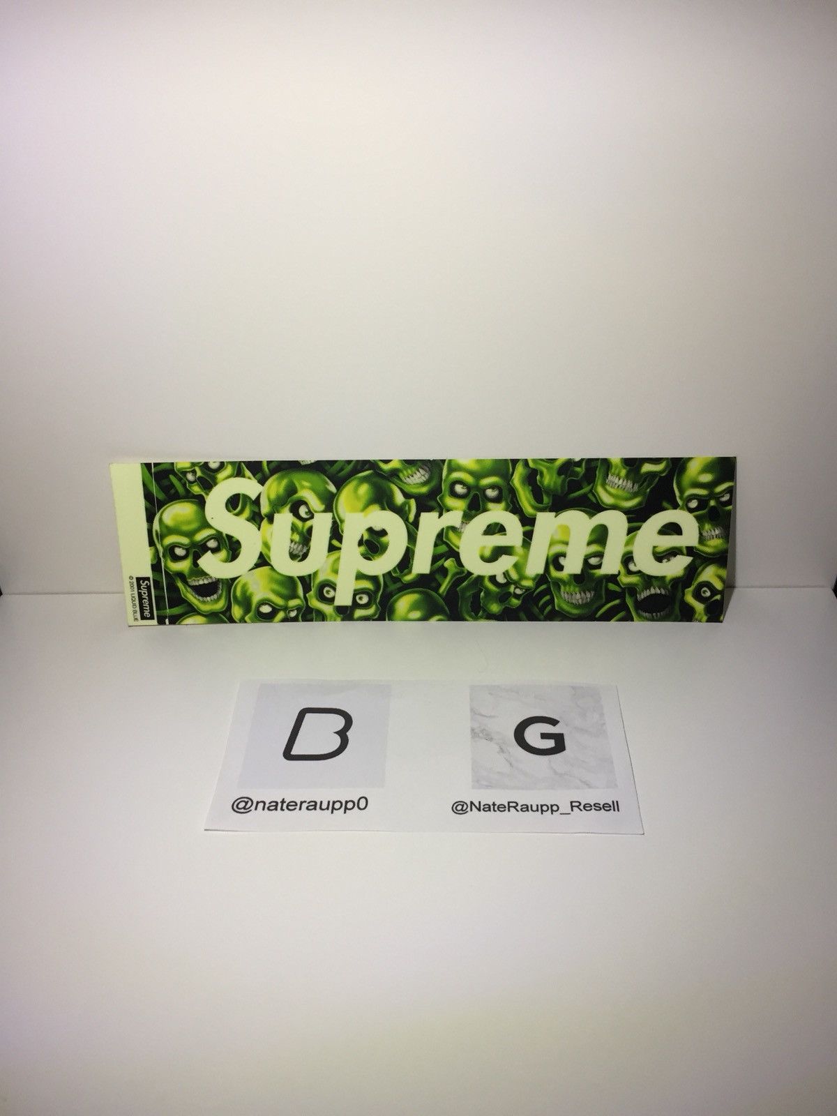 Supreme Supreme Skull Pile Box Logo Sticker | Grailed