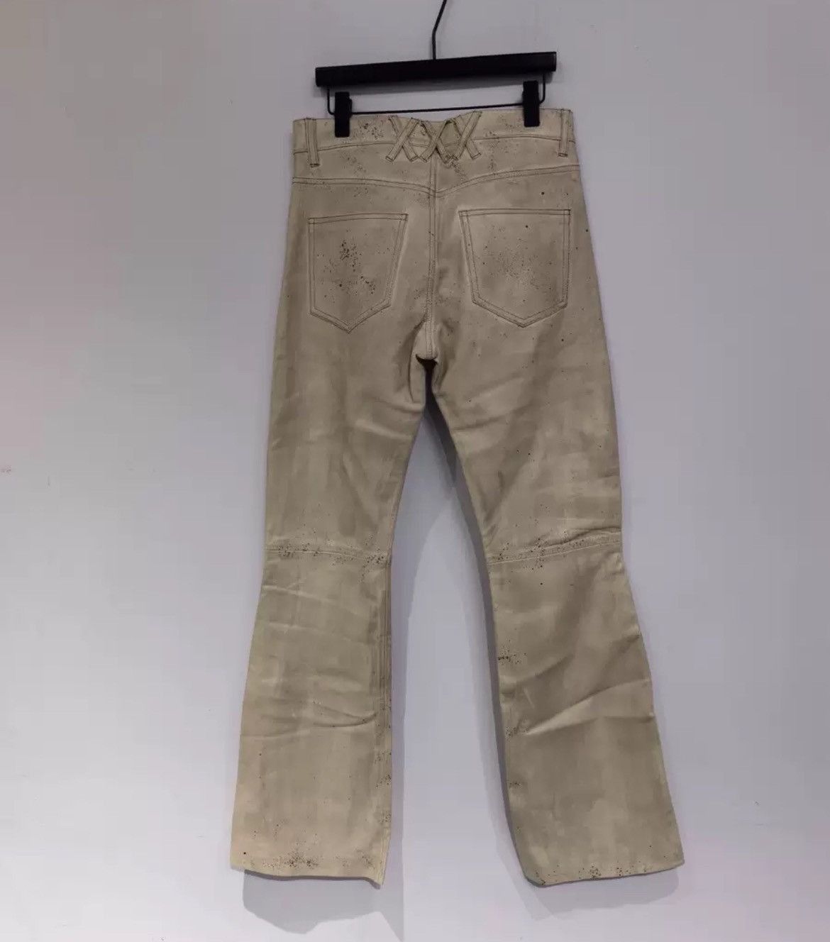 Enfants Riches Deprimes ERD 24ss CONTRAST STITCH LEATHER JEANS - DMC ...