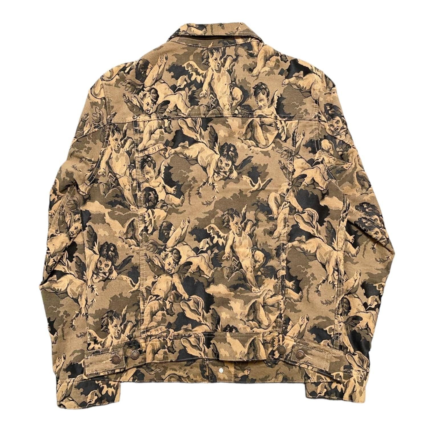 Supreme Cherub Work Jacket Black Gold | Grailed