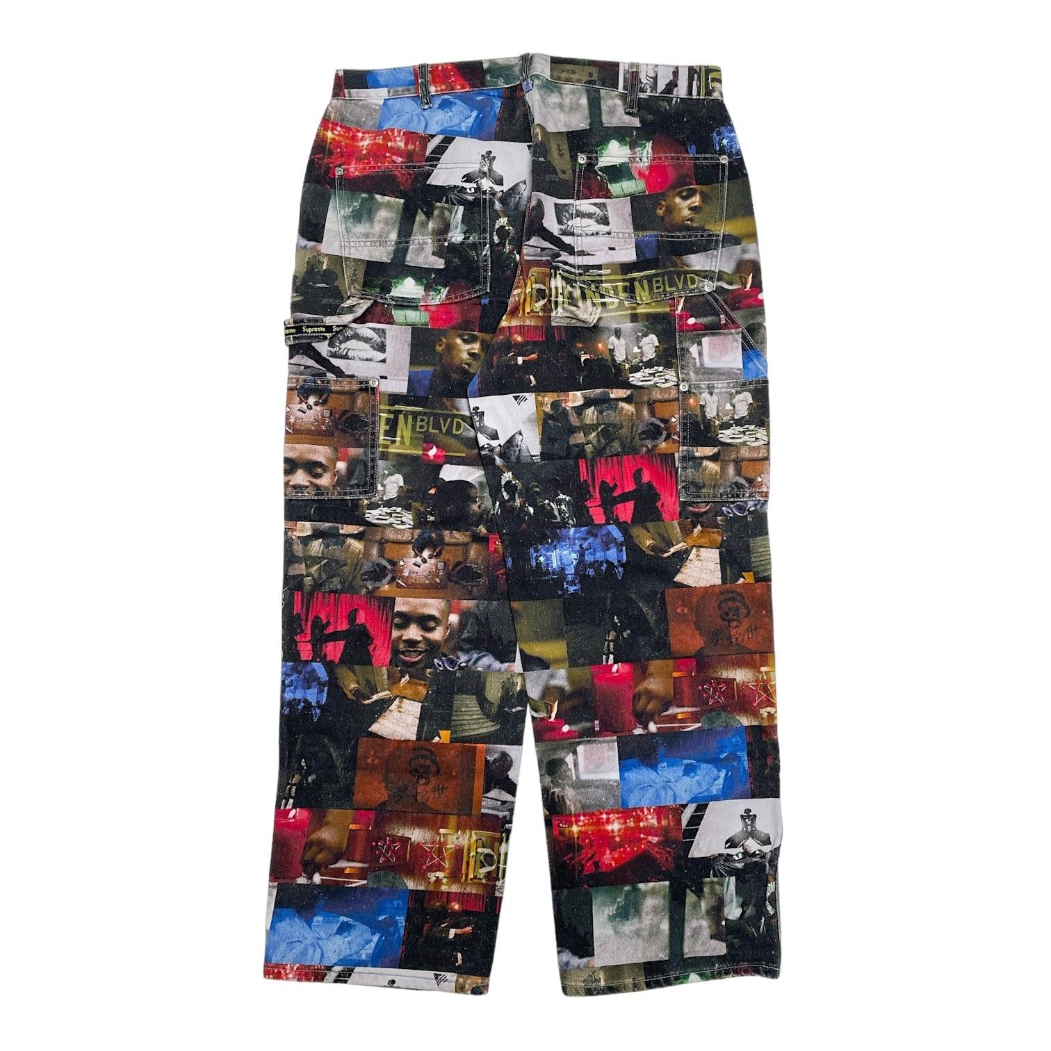 Supreme Nas and DMX Collage Double Knee Denim Painter Pant Multicol ...