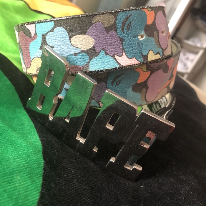 Bape Bape Belt Buckle Multi Camo | Grailed