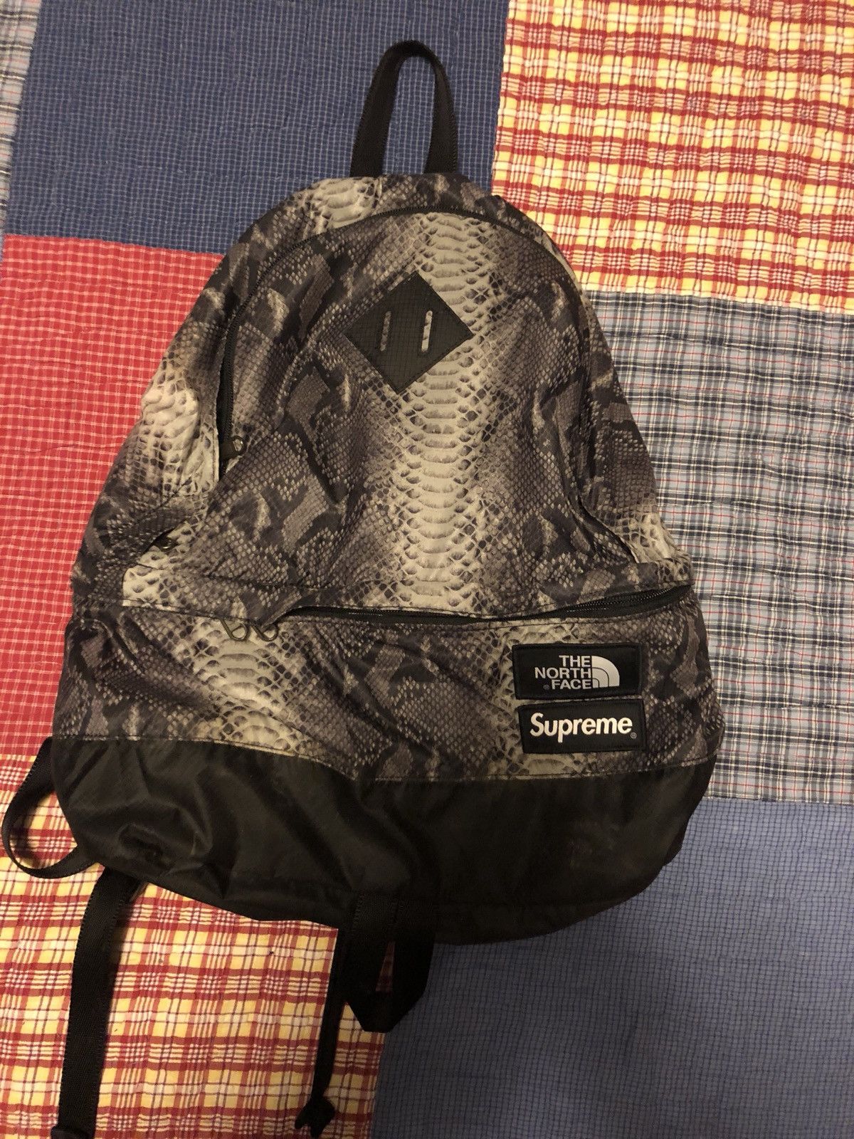 Supreme × The North Face Supreme/ TNF Snakeskin Backpack Black | Grailed
