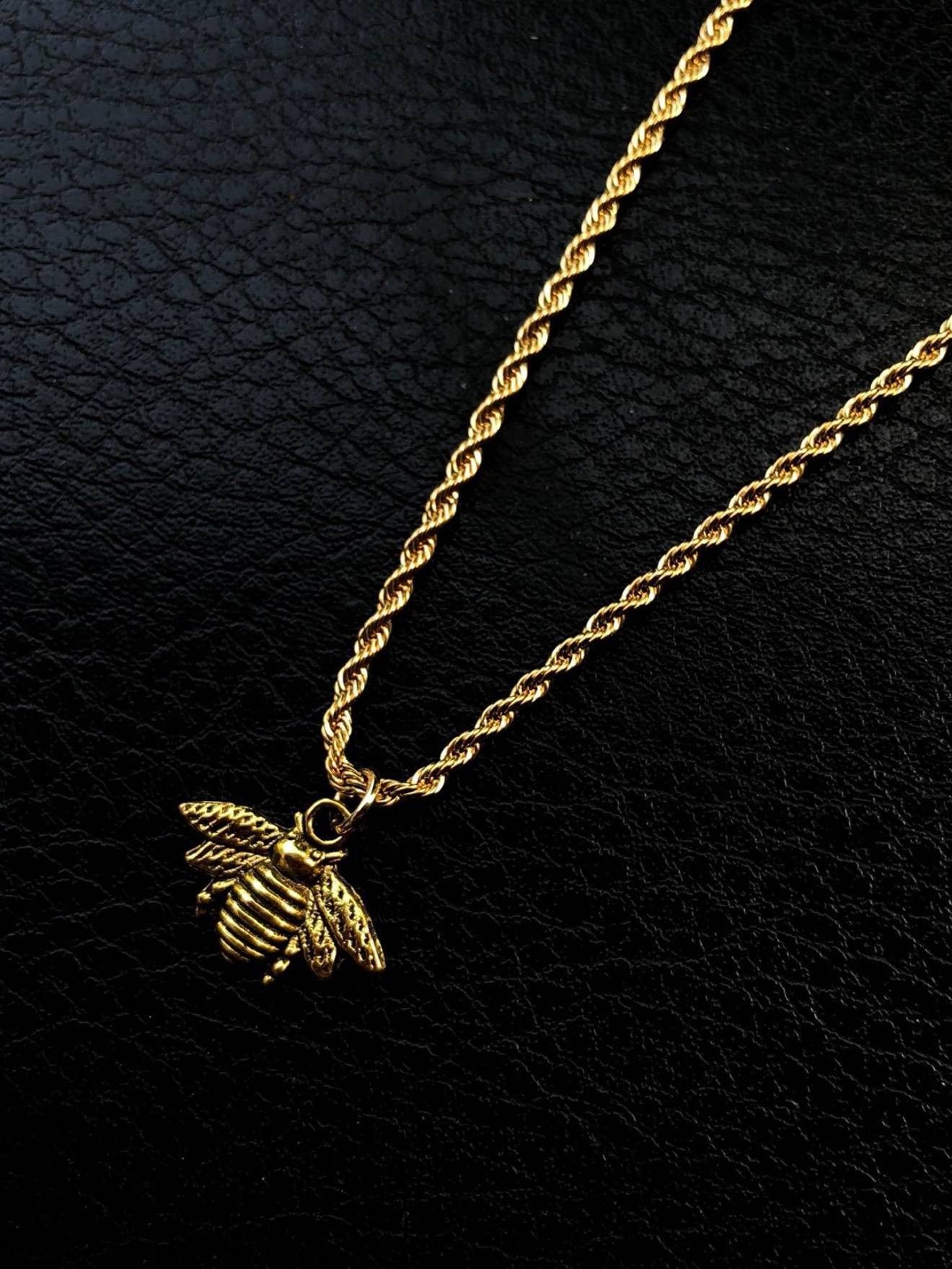 Jewelry Tyler The Creator Flower Boy Gold Bee Pendant Necklace 20” Rope ...
