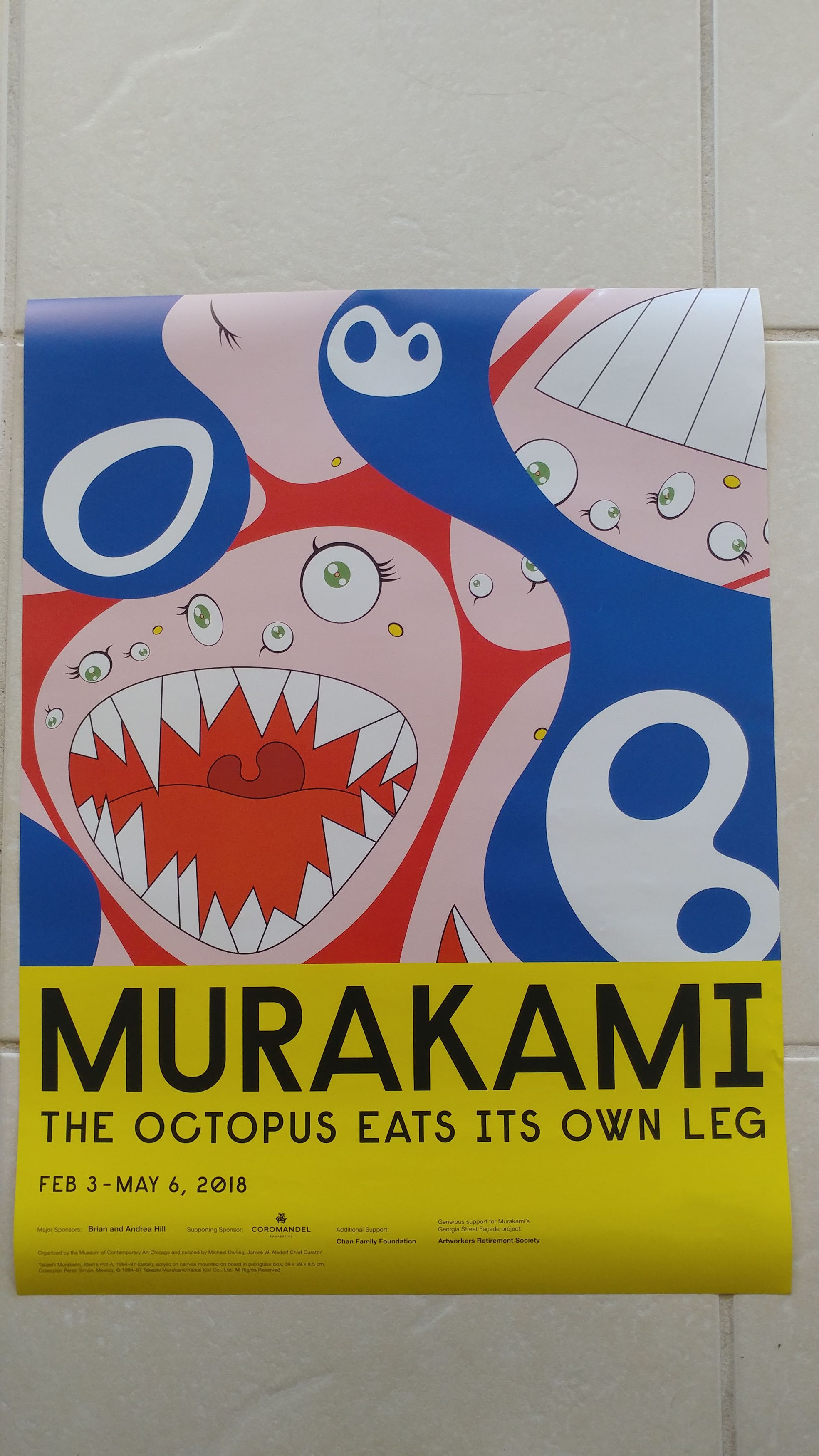 Takashi Murakami Takashi Murakami "Mr Dob" Exhibition Poster | Grailed