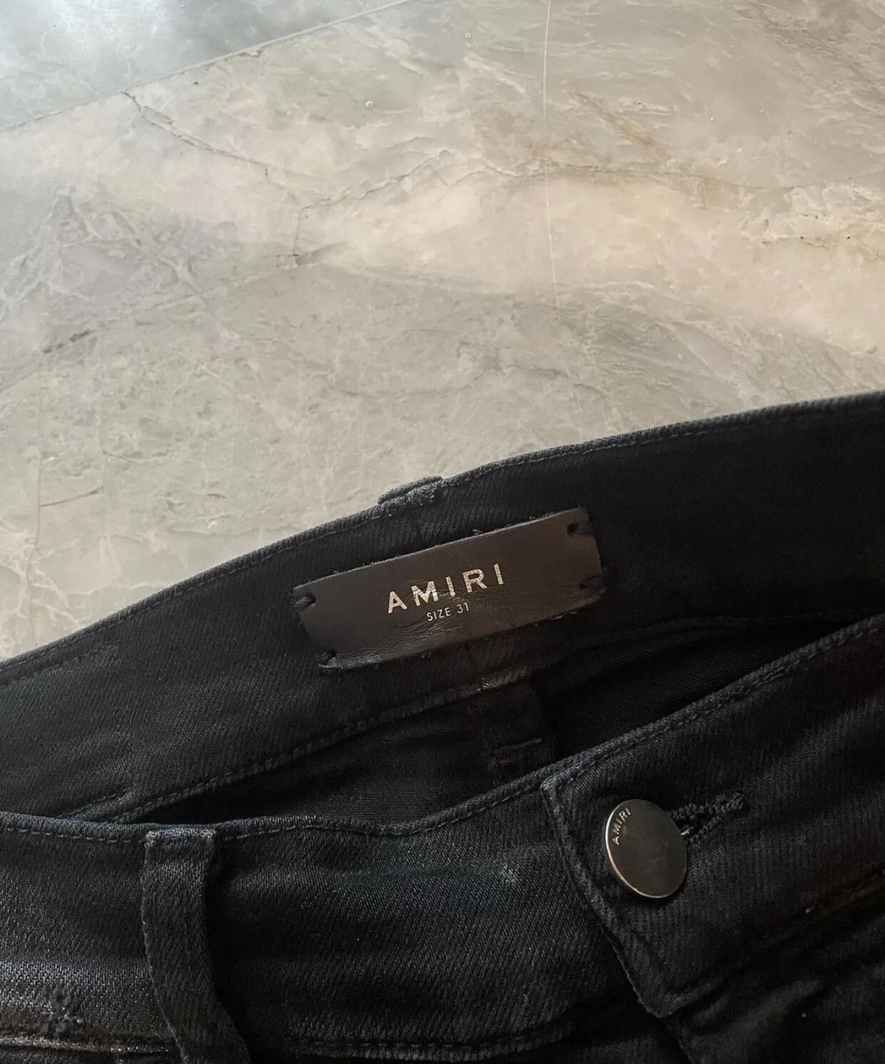 Amiri Amiri Classic Leopard Pattern Checkerboard Multi Element Splicing ...