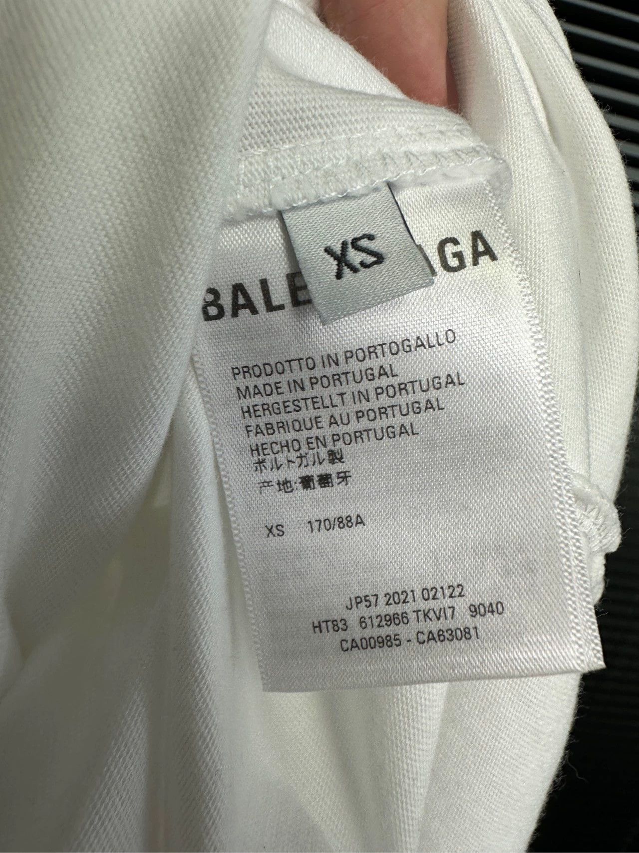 Balenciaga Balenciaga Mosaic BB Alphabet Pattern White Short Sleeve ...