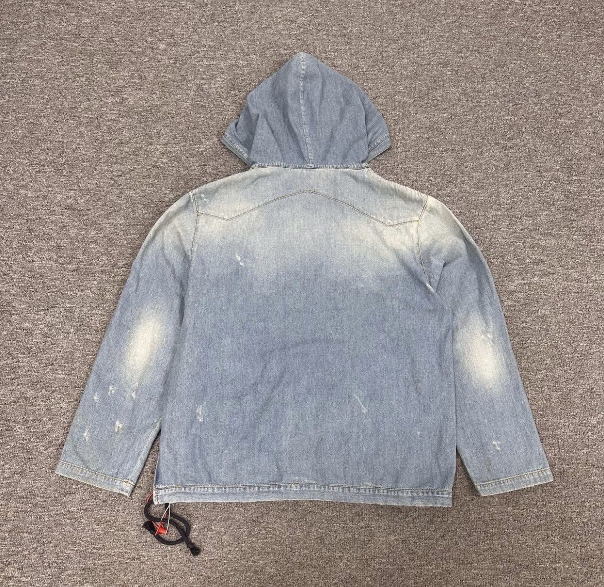 Dior Saint Laurent washed denim jacket for old use - DMC | Grailed