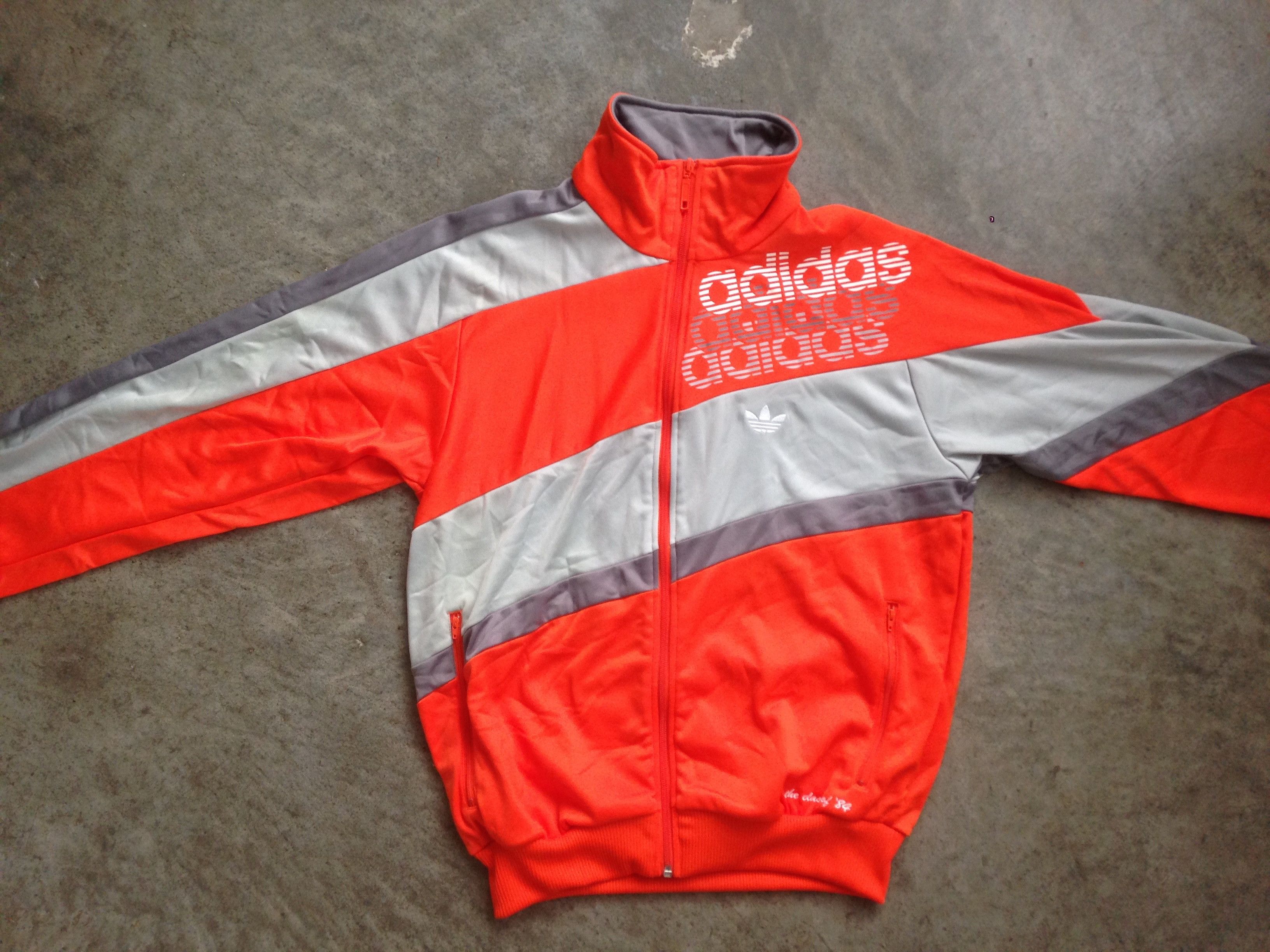 Adidas Retro Track Jacket Orange Deadstock ’the class of ’84’ L | Grailed