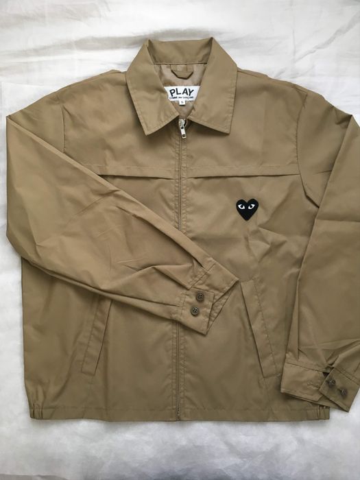 Comme Des Garcons Play Archive Waterproof Coated Windbreaker Track ...