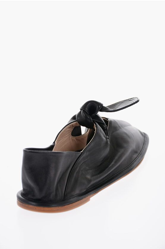 Hereu Square Toe Soft Leather LLASADA Ballet Flats with Bow | Grailed