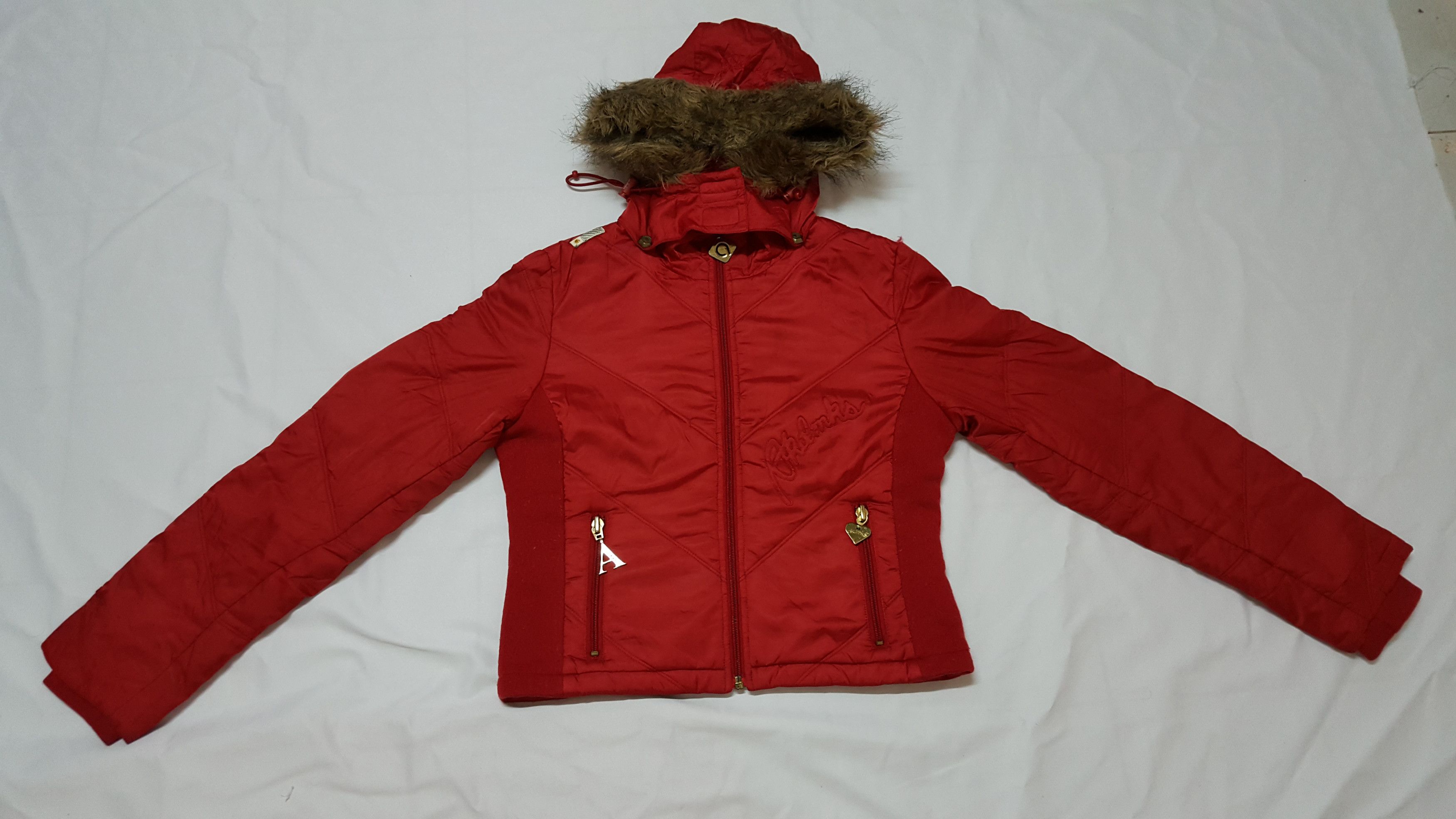 Brand AKDMKS Akademiks Irezumi Bomber With Hooded and Puffer Zip Up Red ...