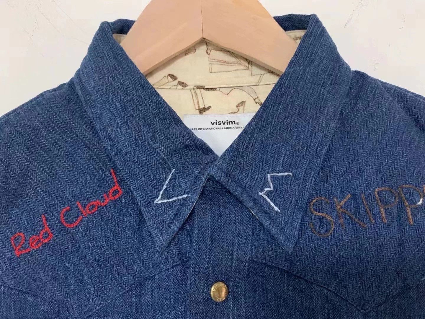 Visvim visvim 15ss spot kerchief down jkt icon embroidery | Grailed