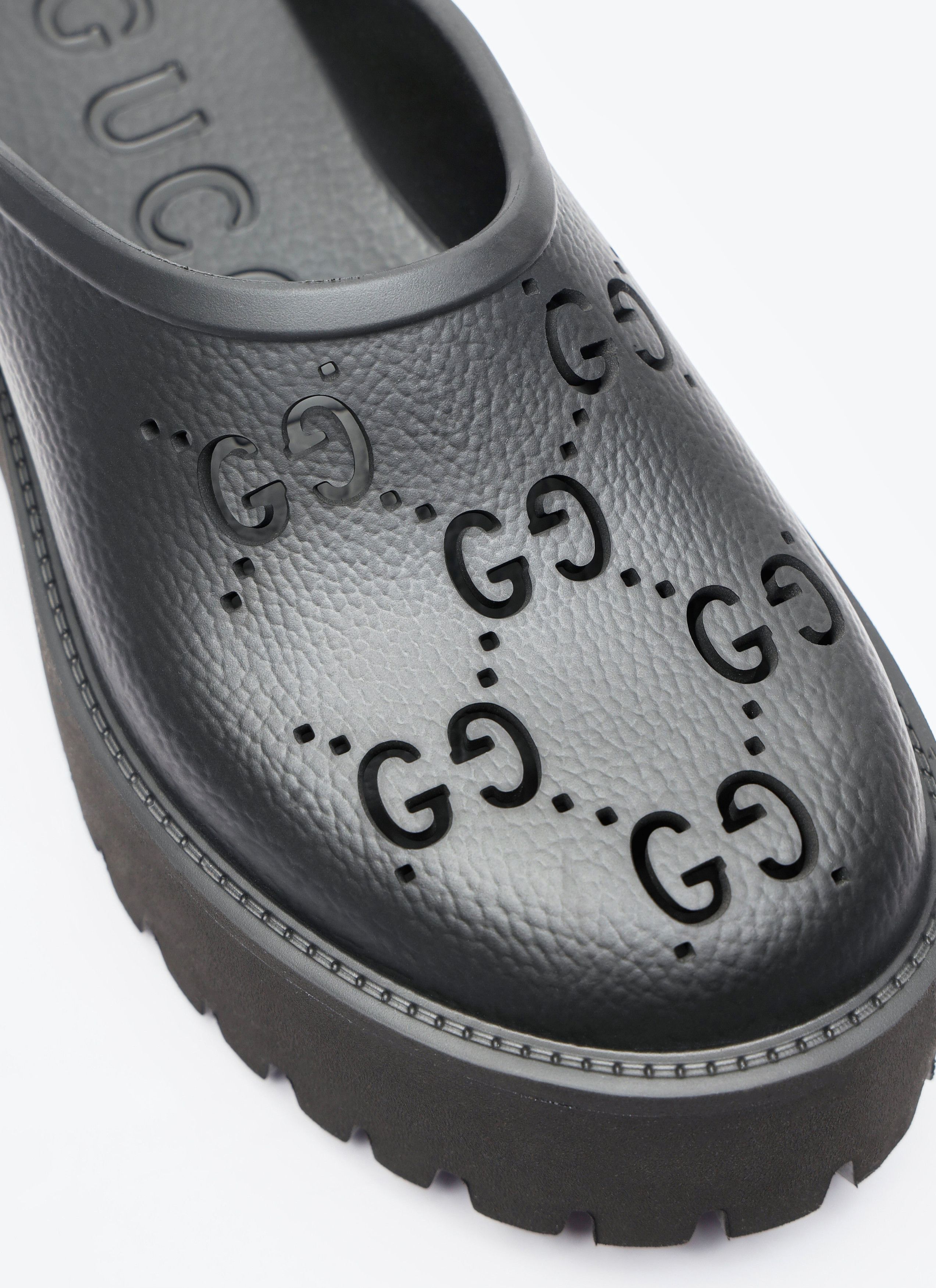 Gucci Perforated G Platform Mules | Grailed