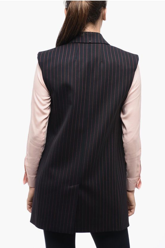 Sportmax Pinstriped ROSSANA Virgin Wool Vest | Grailed