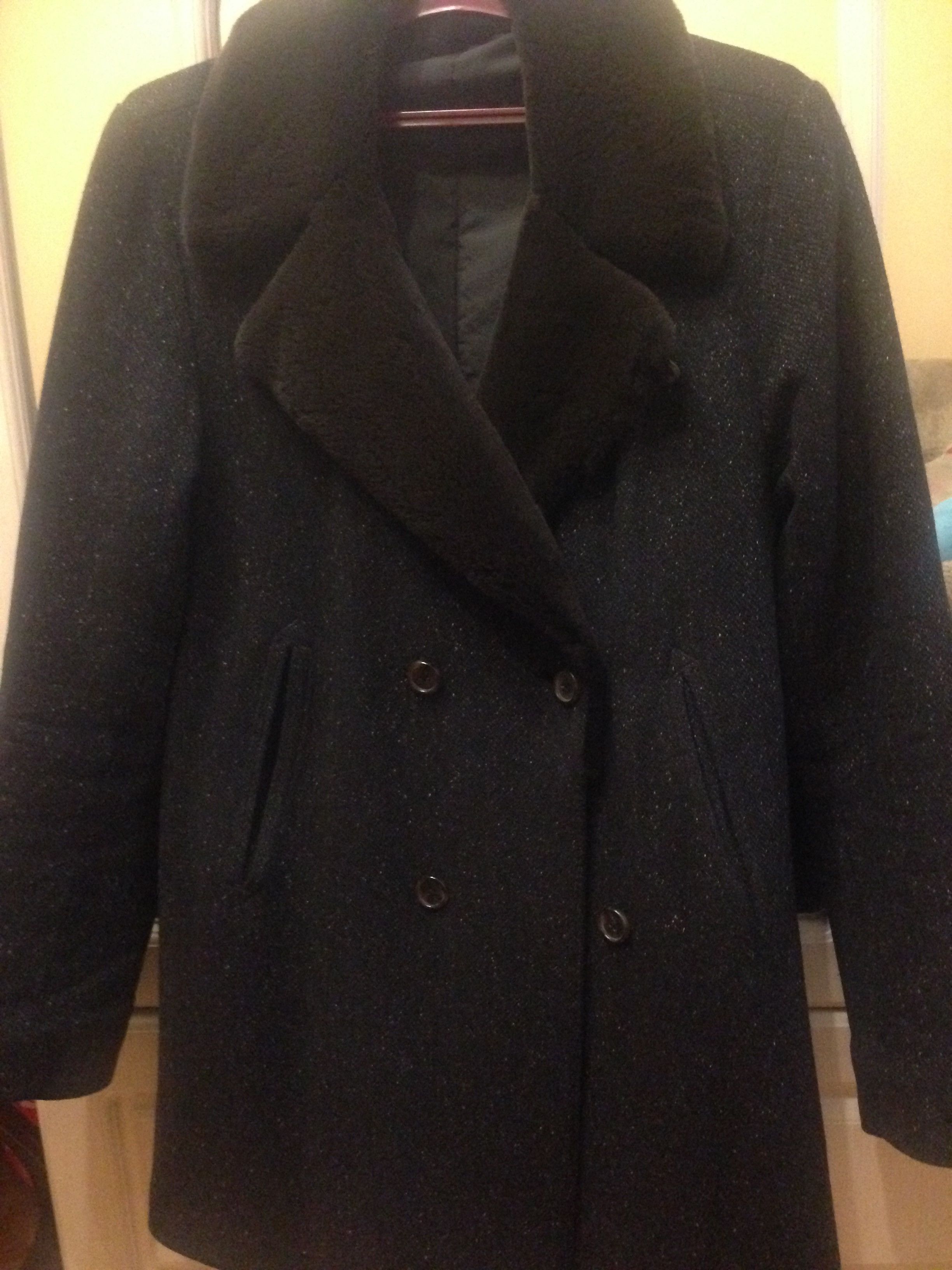 Kiton (LAST DROP)KITON DOUBLE BREASTED MELANGE CASHMERE COAT WITH SABLE ...