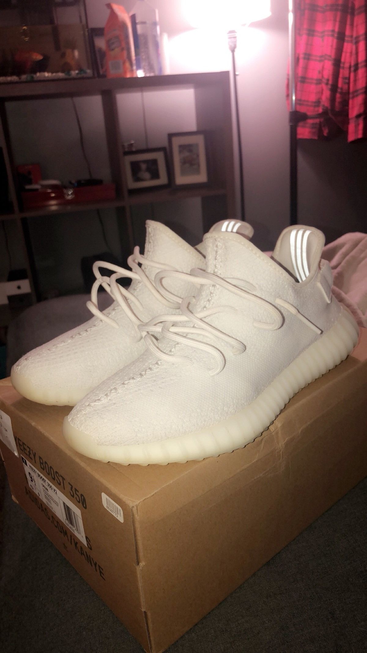 Adidas All White Yeezys | Grailed