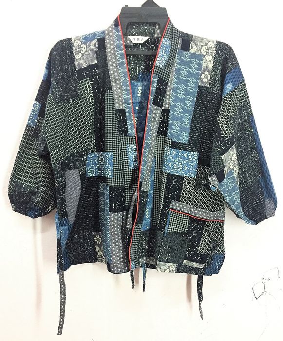 Japanese Brand FINAL DROP!!!RARE!Japanese Kimono Patchwork Style Multi Patern Full OverPrint ...