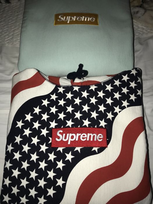 Supreme Supreme Ice Blue Box Logo Hoodie | Grailed
