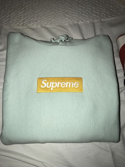Supreme Supreme Ice Blue Box Logo Hoodie | Grailed