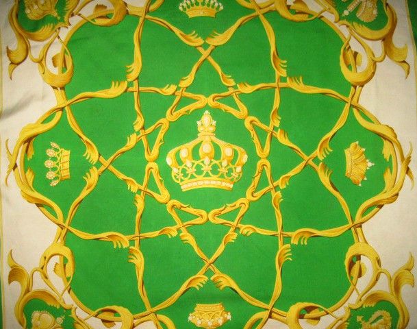 Hermes COURONNES CROWN SILK SCARF | Grailed