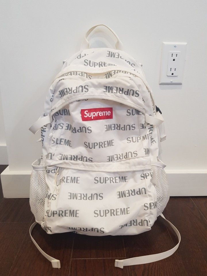 Supreme Cordura Backpack "3M Reflective Repeat" F/W16 AUTHENTIC w/PROOF ...