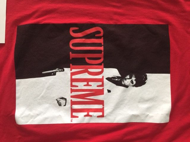 Supreme Supreme Scarface Collab T-Shirt Red MED. | Grailed
