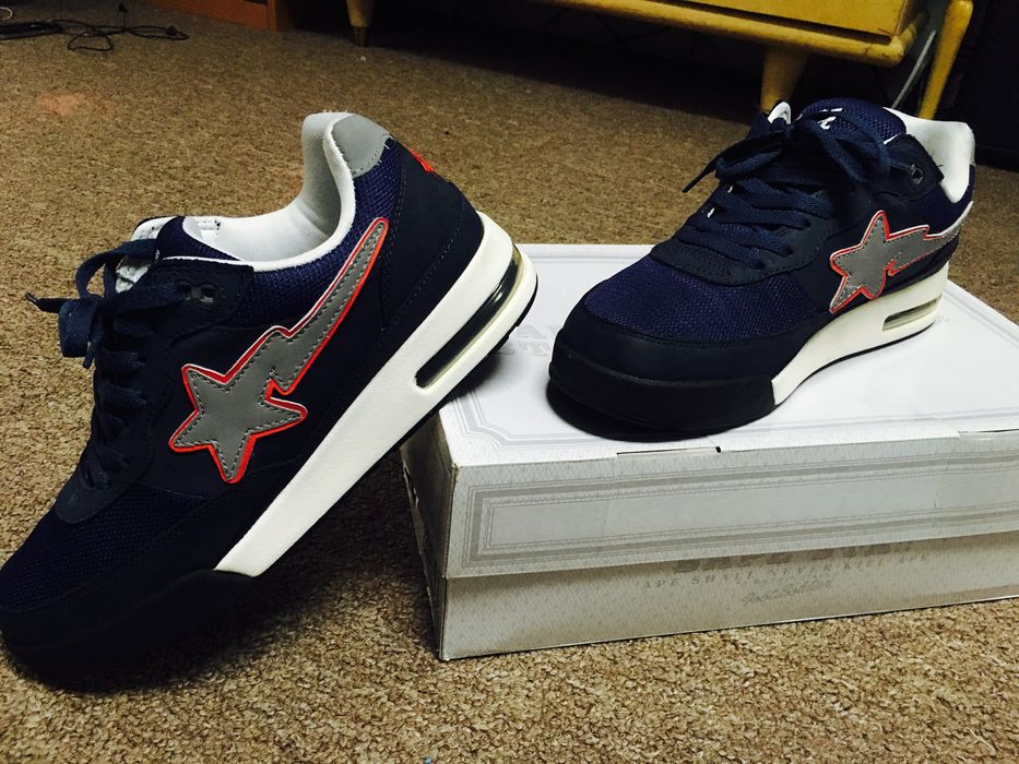 Bape 3m Navy Blue Roadsta | Grailed