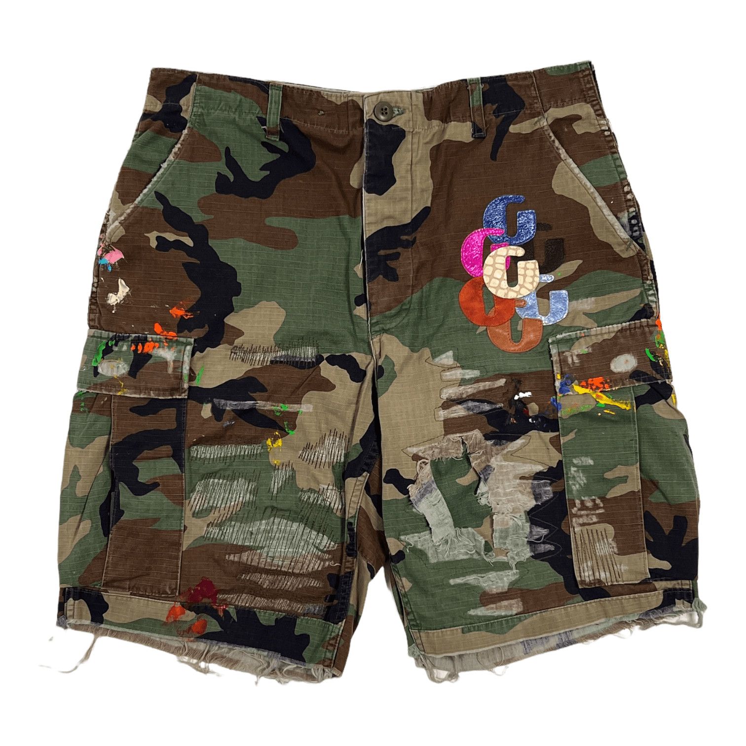 Gallery Dept. Gallery Department Cargo Shorts Camo (10 G Patch Custom) | Grailed