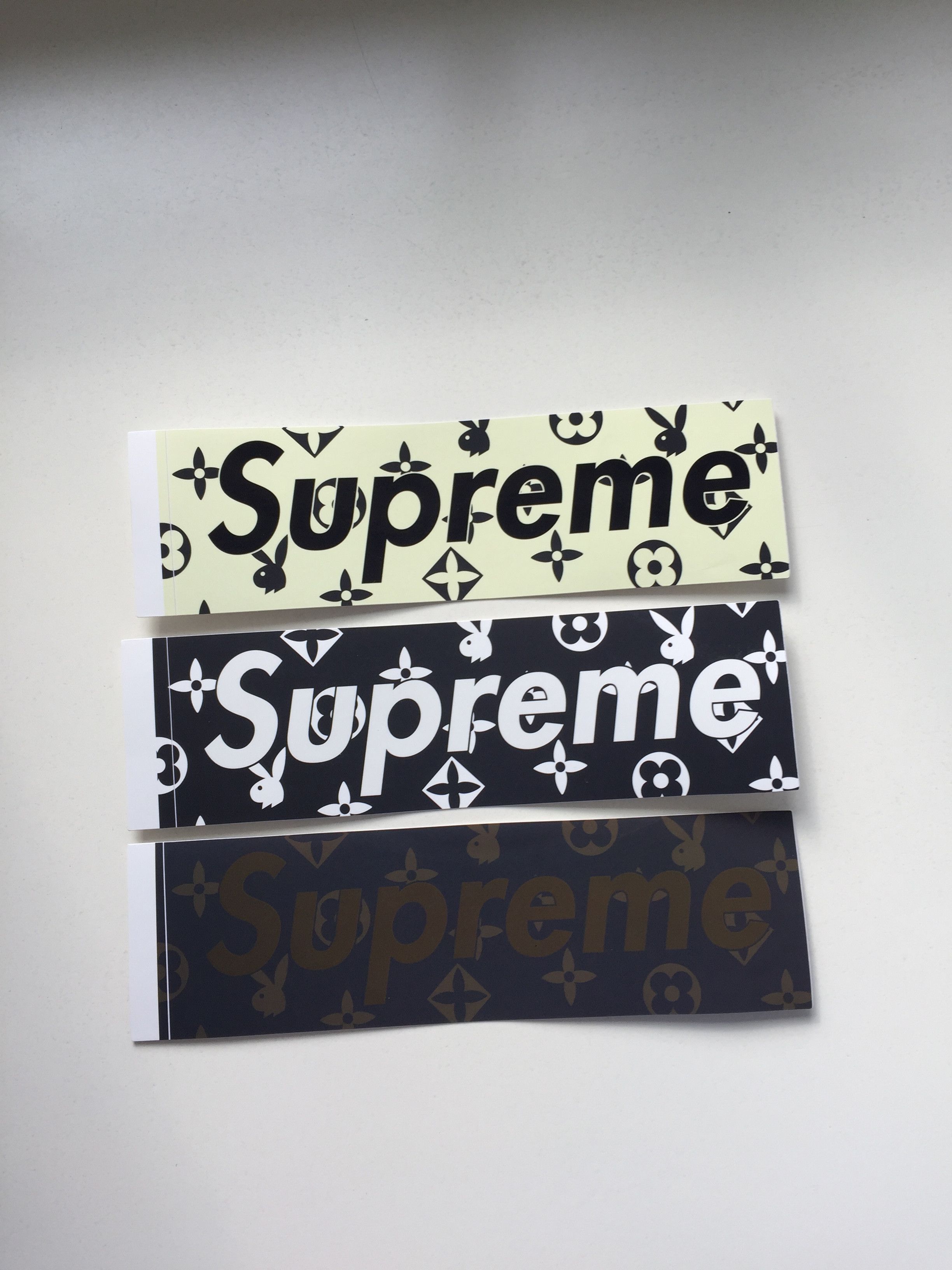 Supreme Supreme x Louis Vuitton x Playboy Box Logo Stickers Set | Grailed