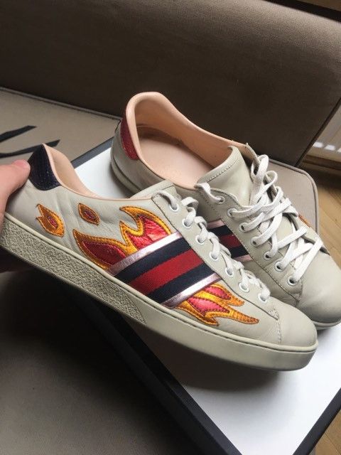 Gucci Gucci Ace Flames | Grailed