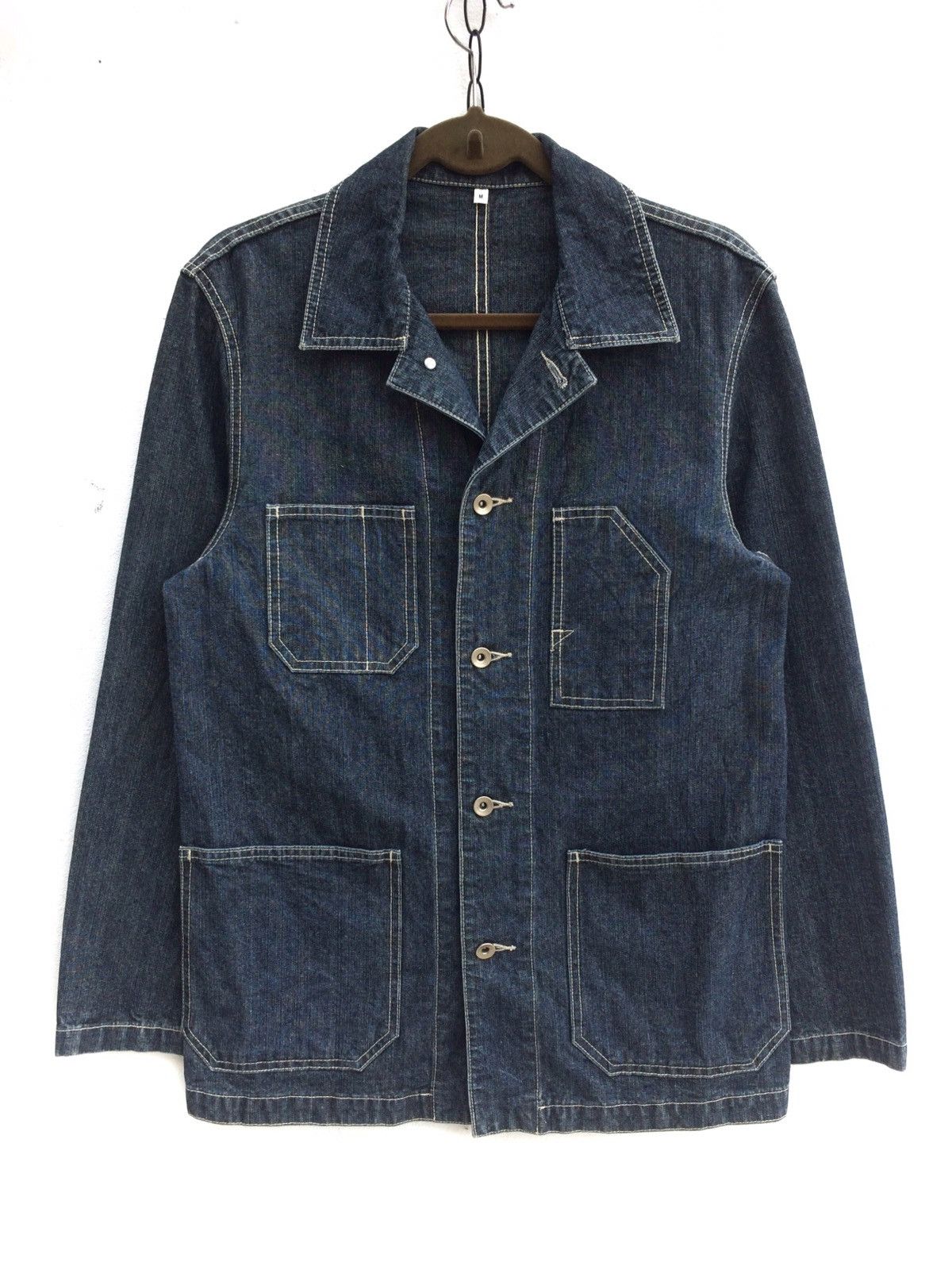 Workers American Classic Raw Denim Indigo Worker Chores Jacket | Grailed
