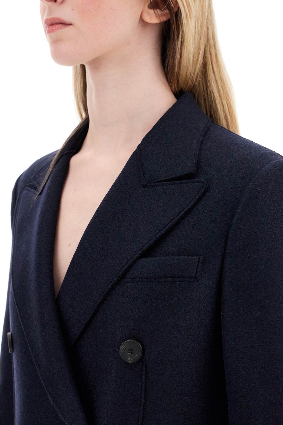 Harris Wharf London Double-Breasted Pressed Wool Coat | Grailed