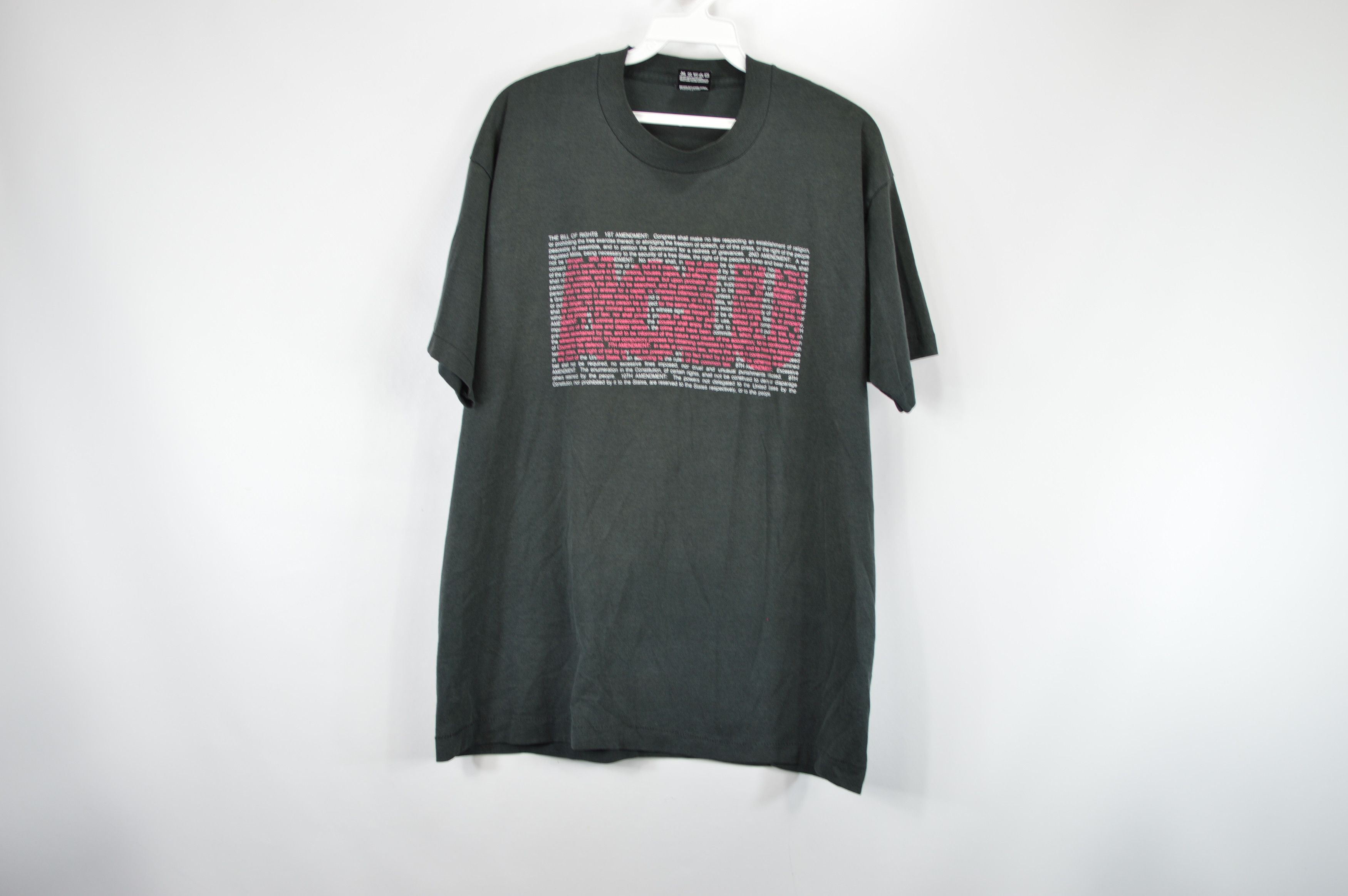 Vintage Vintage 80s ACLU Mens Large American Bill of Rights Graphic ...