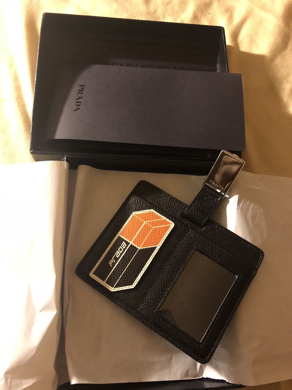 Prada FW18 Prada ID badge holder | Grailed
