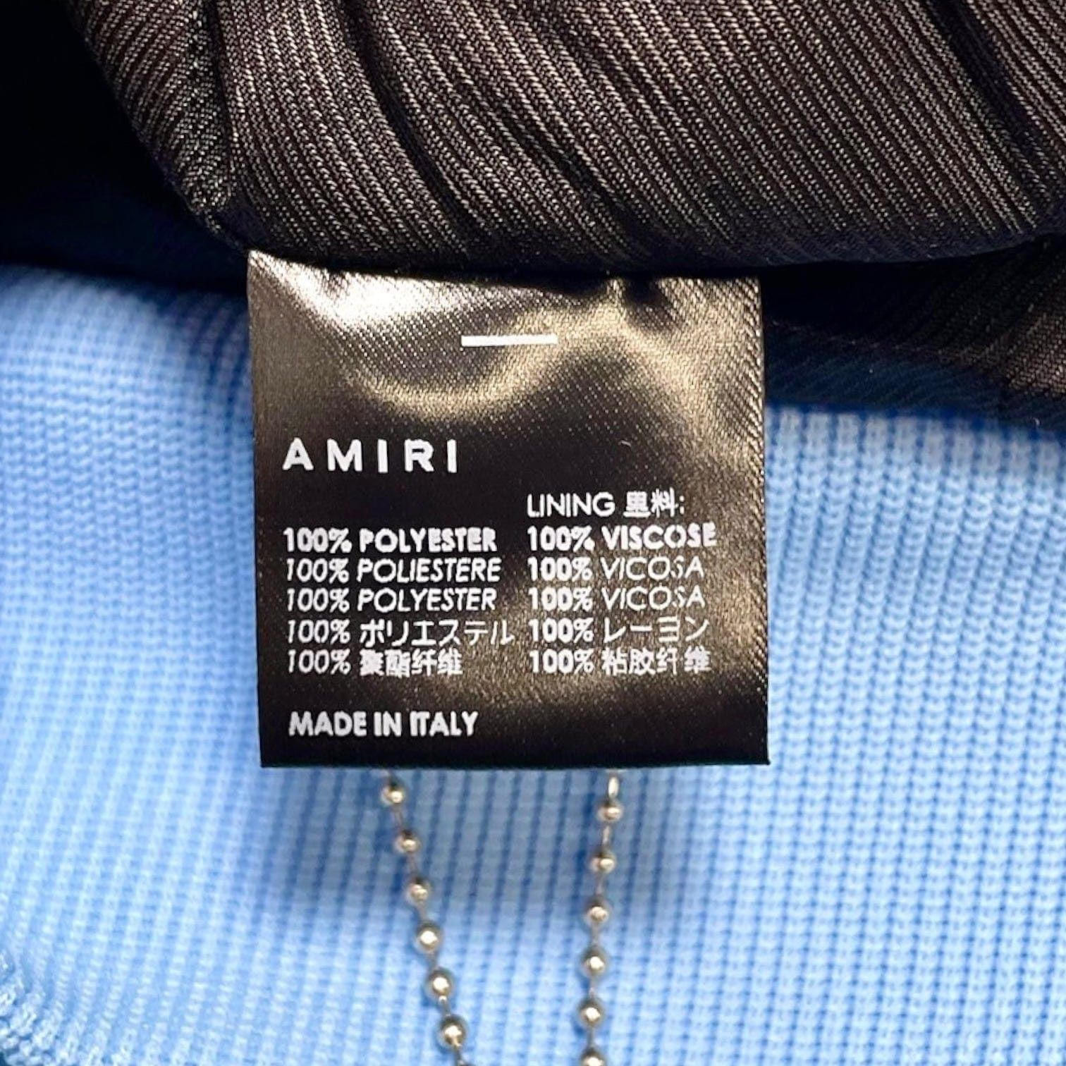 Amiri Amiri Always on Point Logo Track Jacket Blue | Grailed