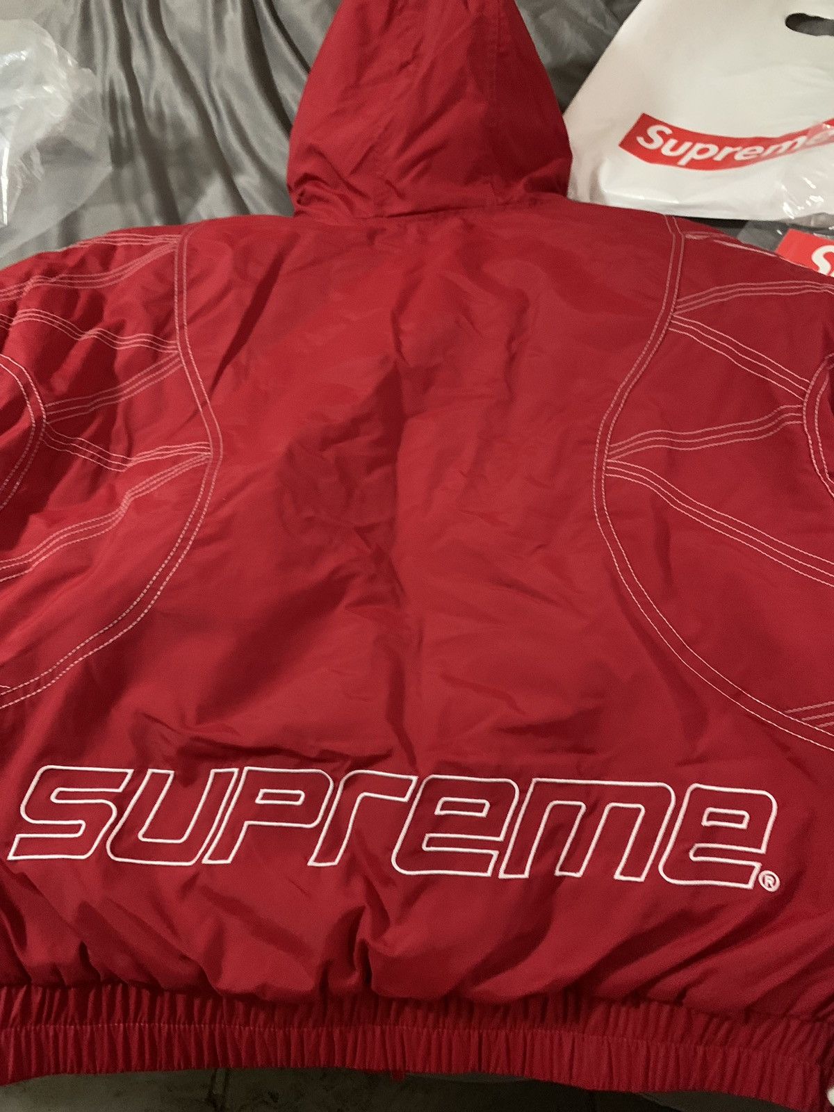Supreme Supreme Zig Zag Stitch Puffy Jacket | Grailed