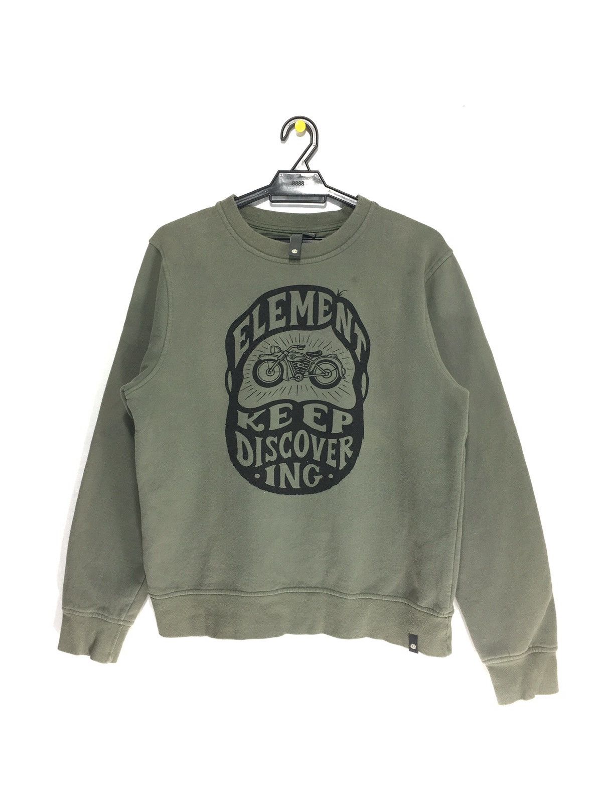 Element Vintage Element Cafe Racer Bike big logo graphic sweatshirt ...