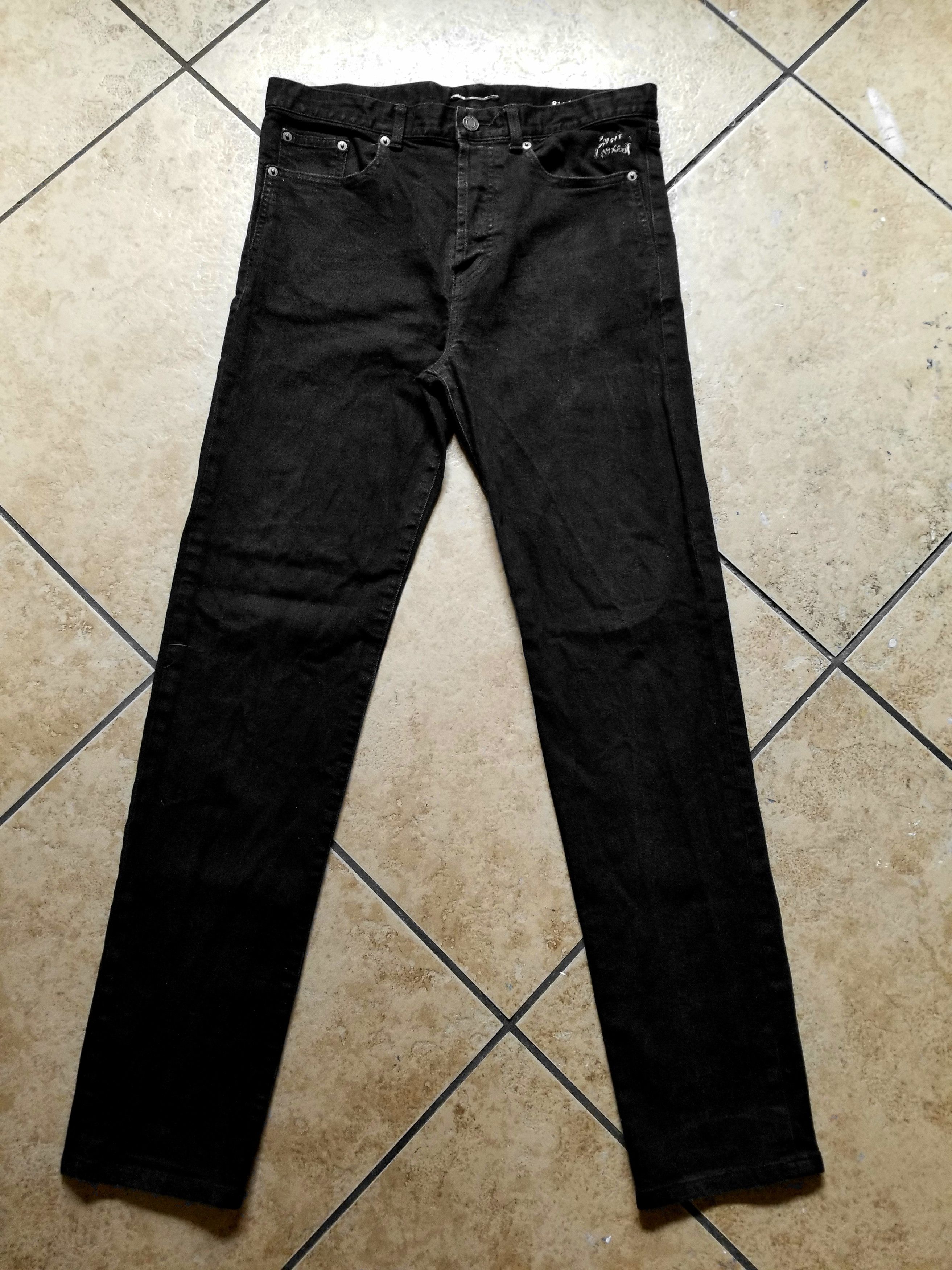 Saint Laurent Paris D14 M/SL-LW Embroidered Stretch Denim | Grailed