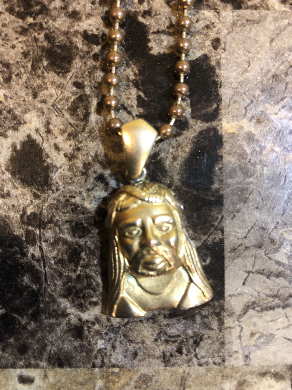 Gold Chain Gold Jesus Chain | Grailed