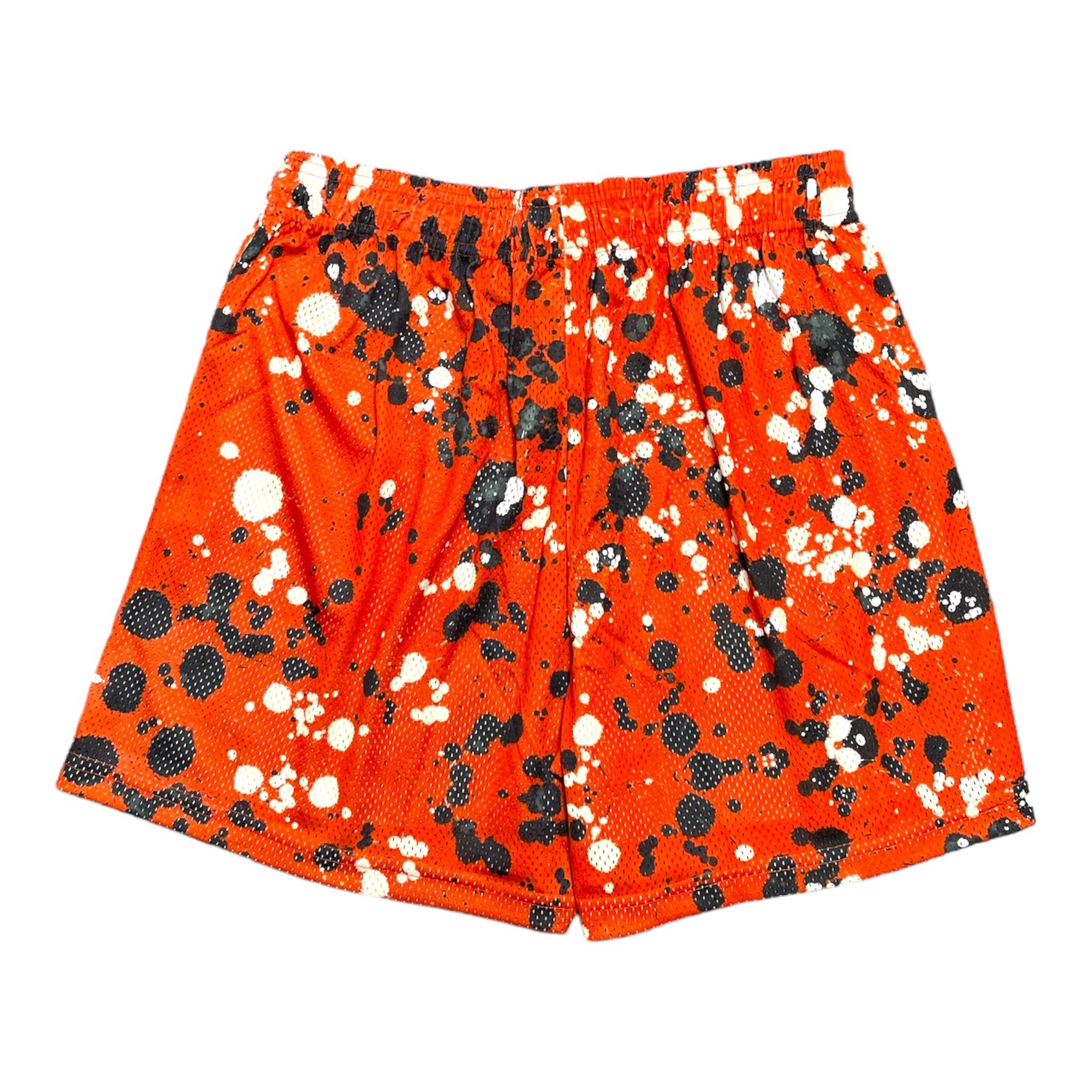 Eric Emanuel EE Basic Short Paint Splatter Orange | Grailed