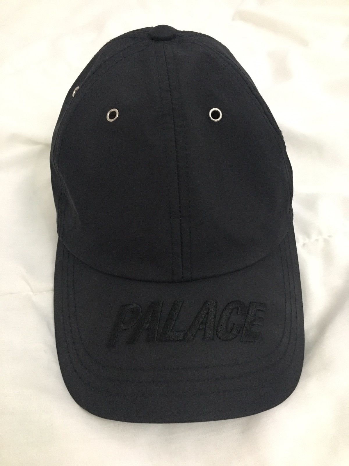 Palace Black Six-Panel Hat | Grailed