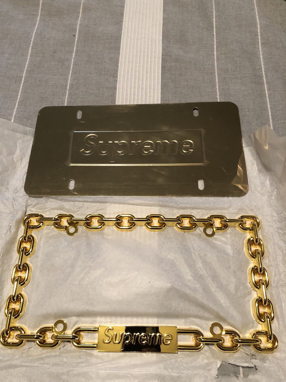 Supreme Chain License Plate | Grailed
