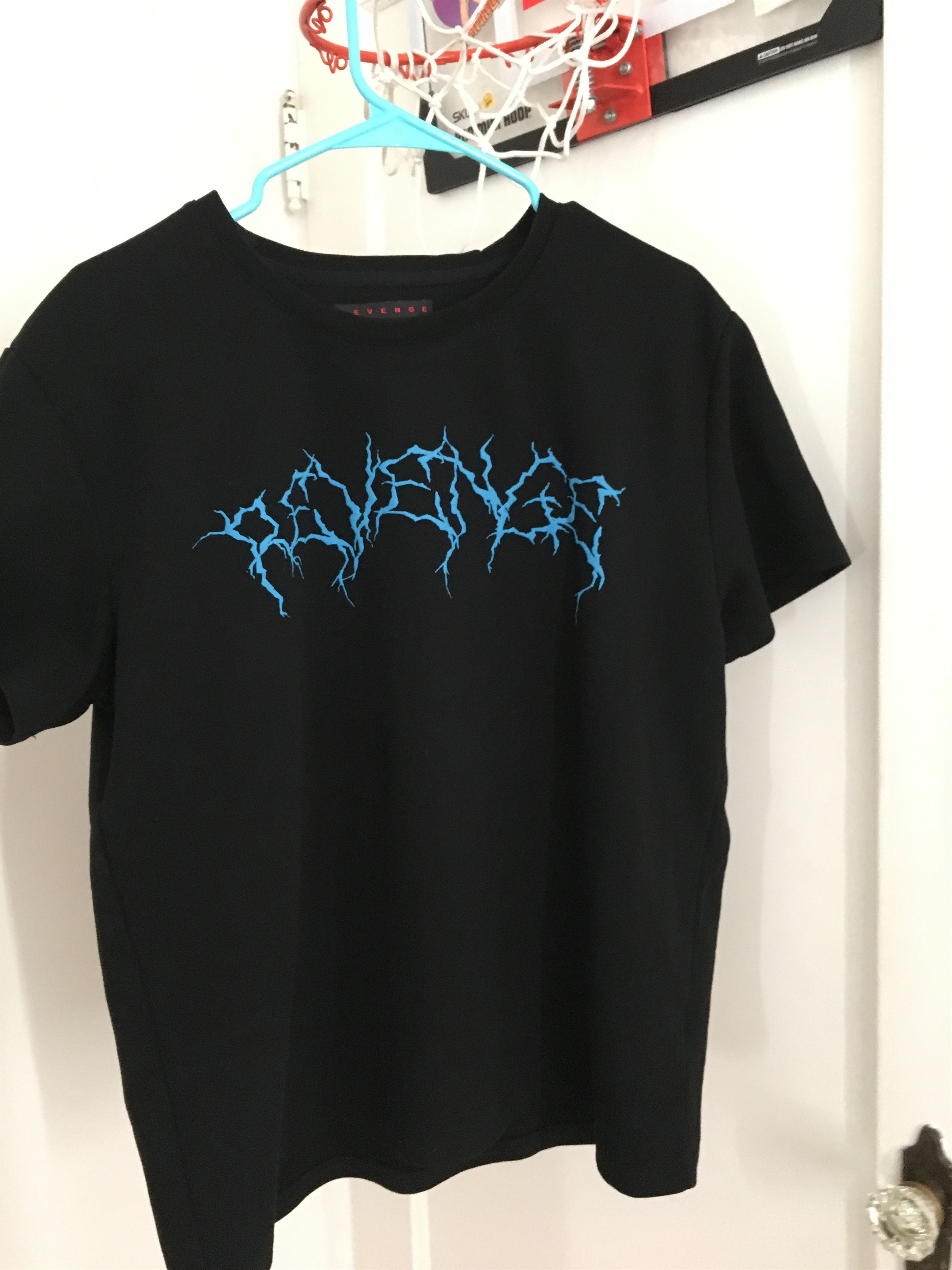 Revenge Revenge Blue lightning tee// size M | Grailed