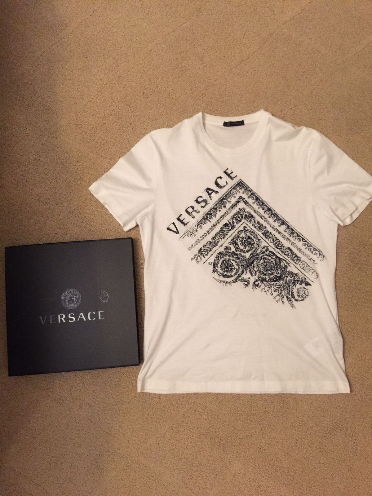 Versace Versace Painted Baroque Embroidery Design | Grailed