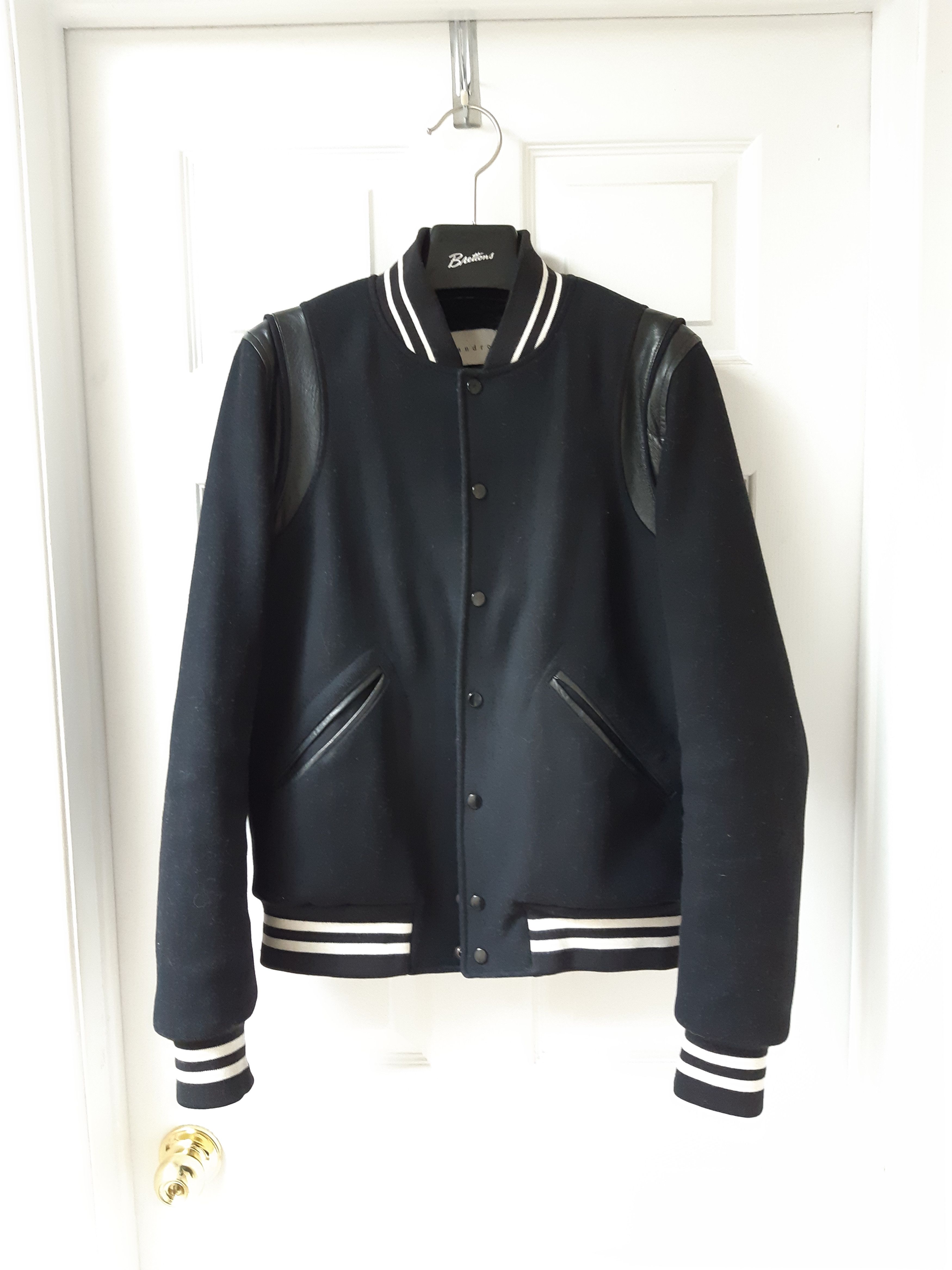 Sandro Sandro Drums Teddy Varsity Jacket | Grailed