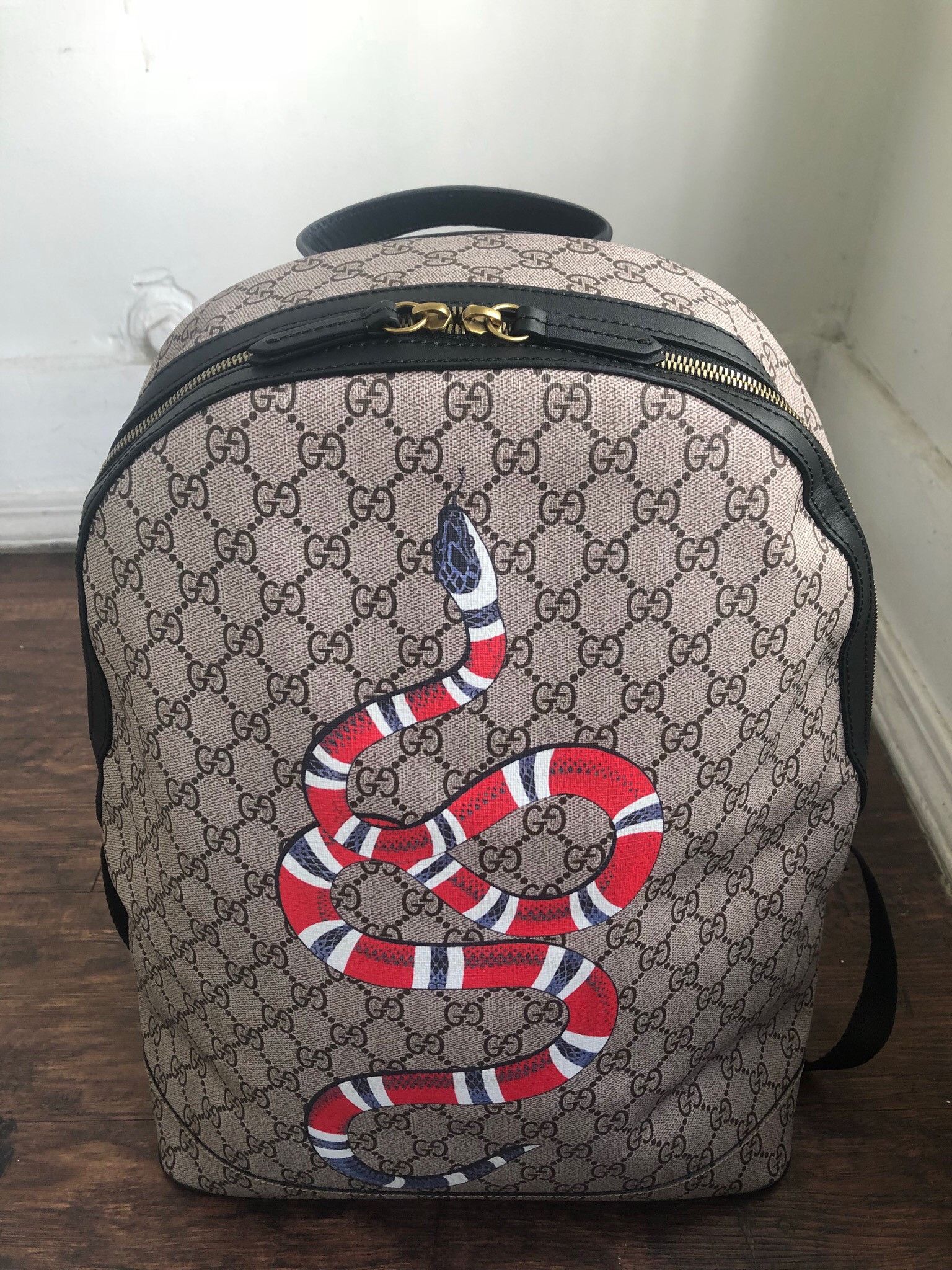 Gucci Gucci Snake Supreme Backpack | Grailed