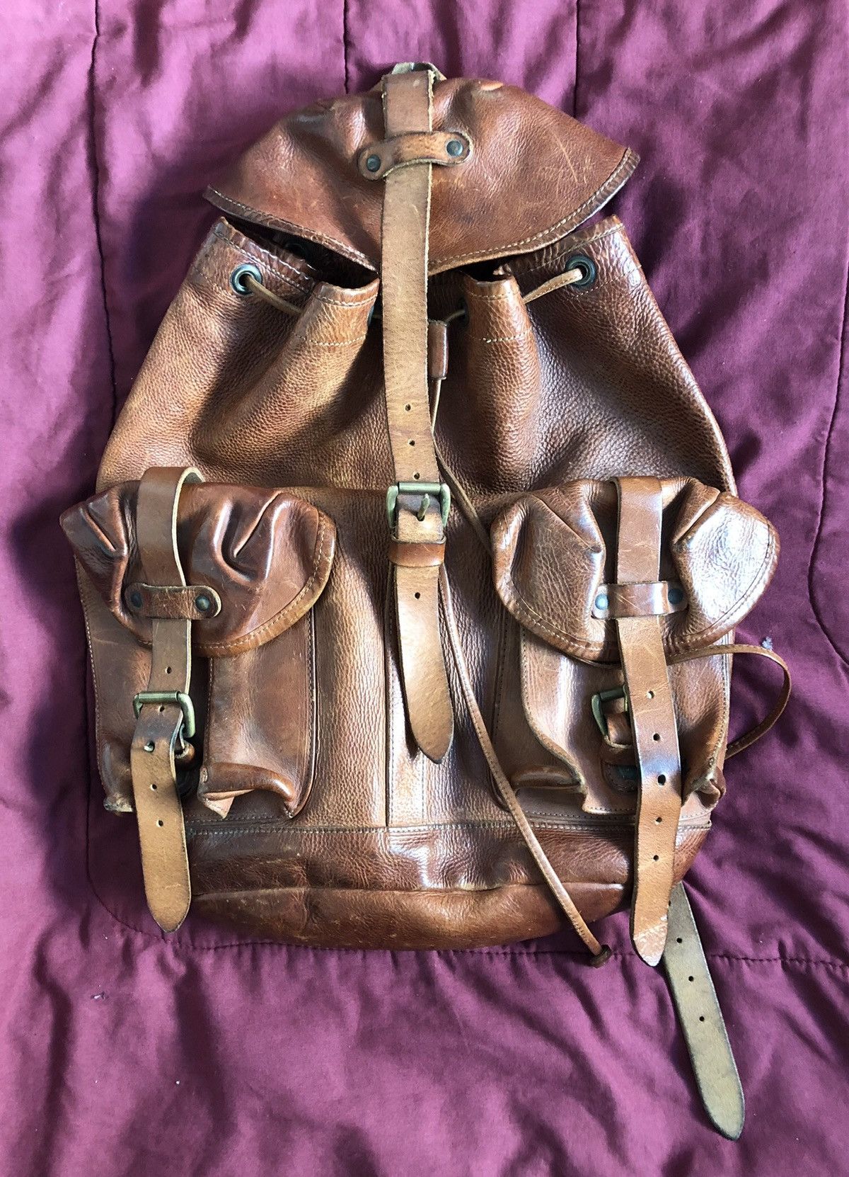 RRL Ralph Lauren RRL RILEY LEATHER BACKPACK | Grailed