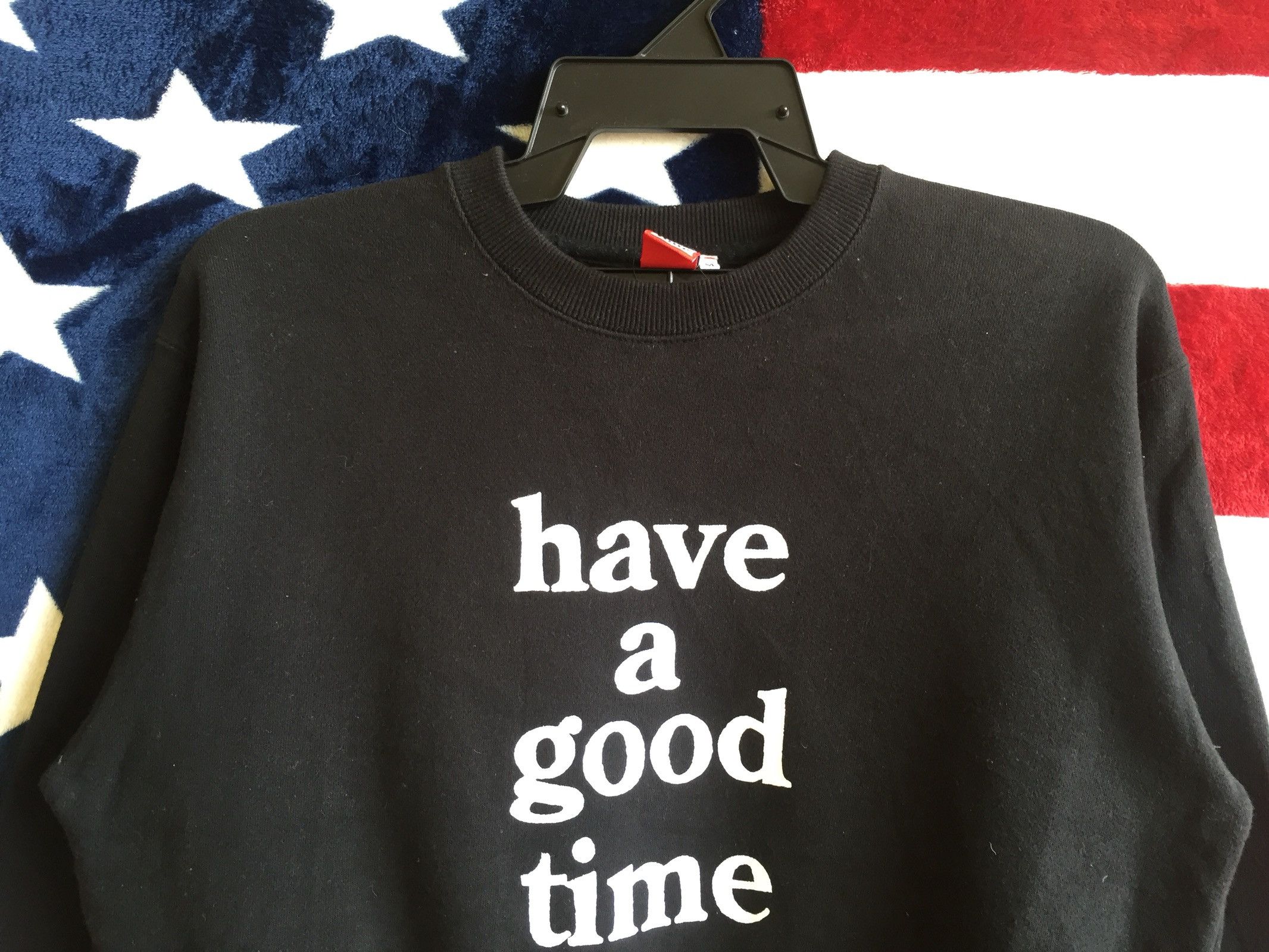 Have A Good Time × Streetwear •Have A Good Time Crewneck Black Colour ...