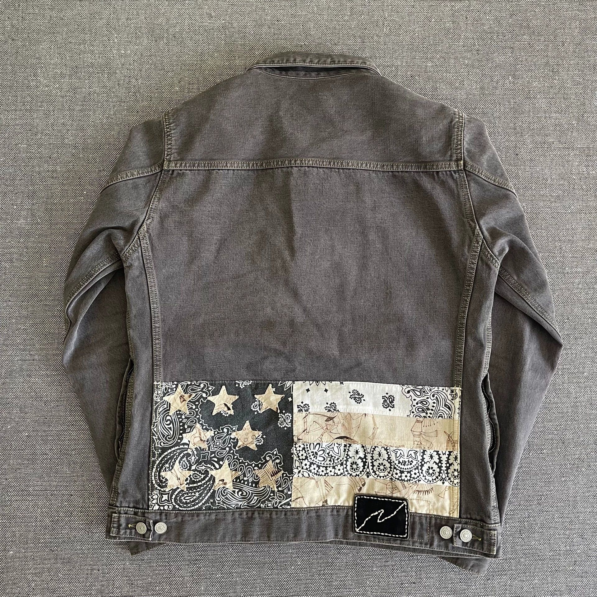 Visvim Visvim101 Ict 18aw flag sticker denim jacket -DMC | Grailed